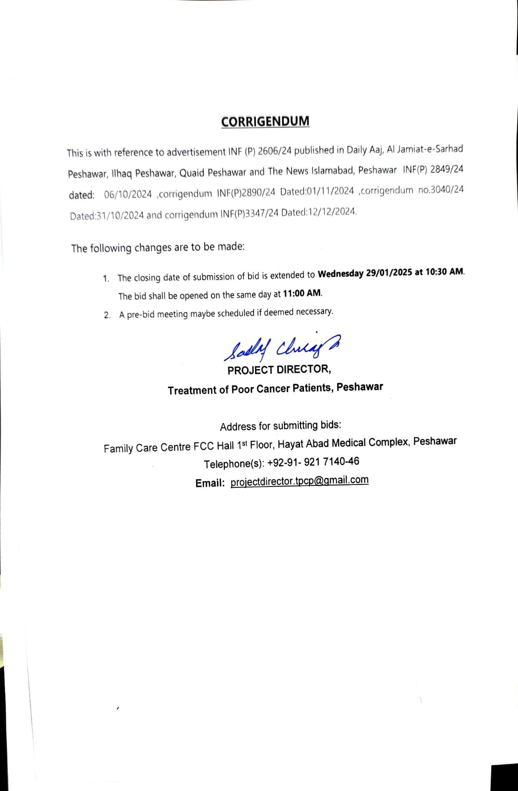 News - Health Department | Khyber Pakhtunkhwa